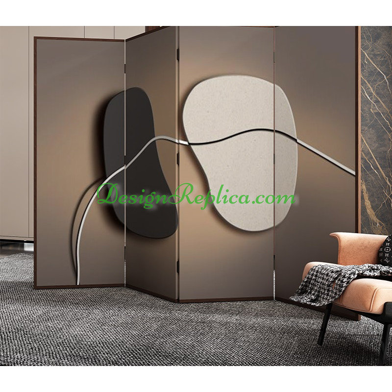 Modern Minimalist Folding Screen Living Room Partition Entryway Shelter ...