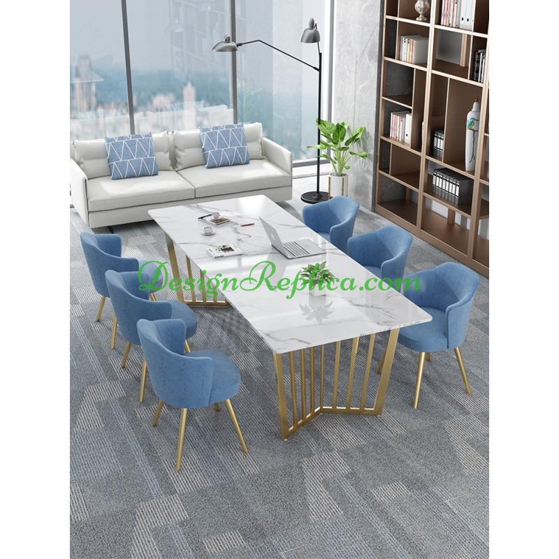 Scandinavian Marble Desk $201 with High Quality