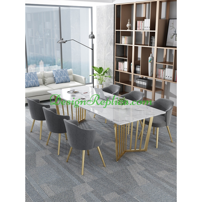 Scandinavian Marble Desk $201 with High Quality